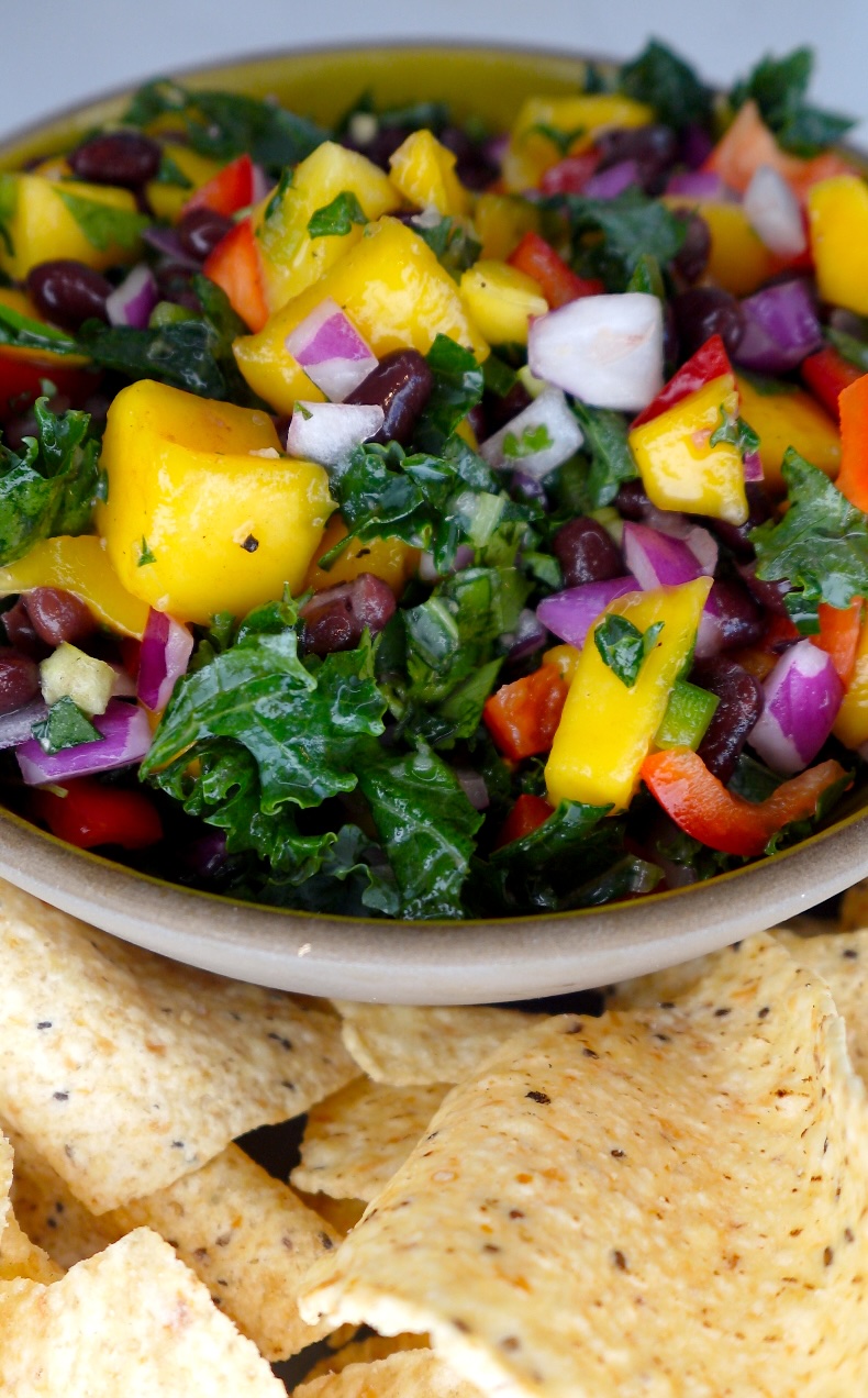 Mango Kale Salsa - Plant Forward Sabrina