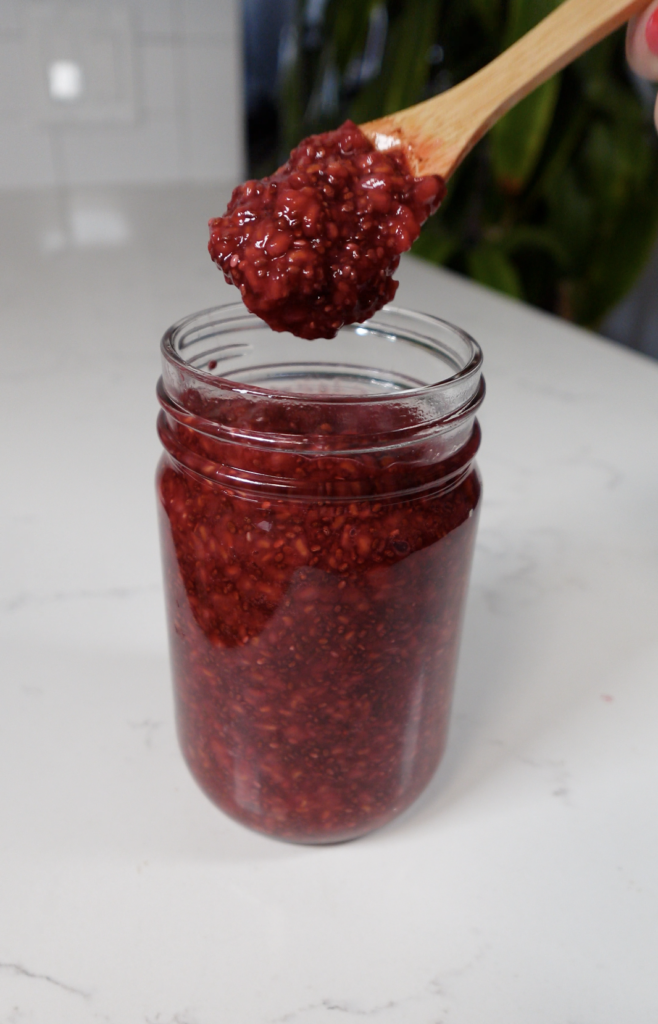 Raspberry Chia Jam - Plant Forward Sabrina