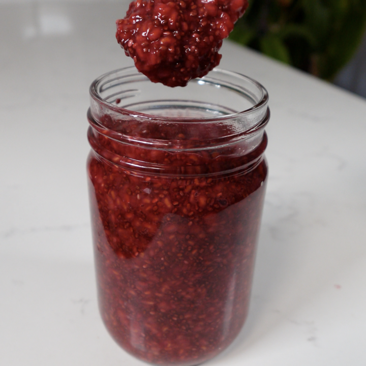 Raspberry Chia Jam - Plant Forward Sabrina