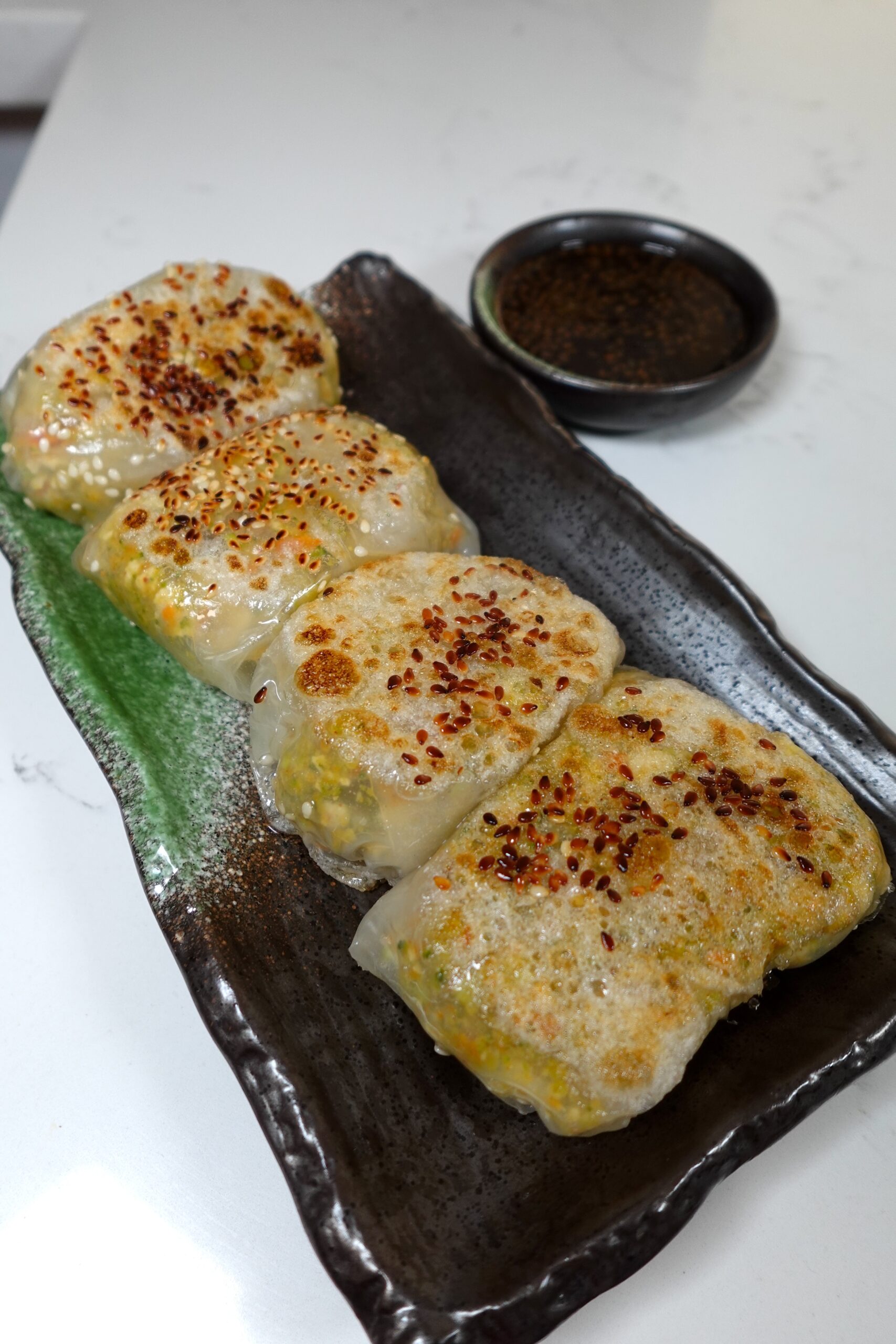 Crispy Pan Fried Tofu Spring Rolls - Plant Forward Sabrina